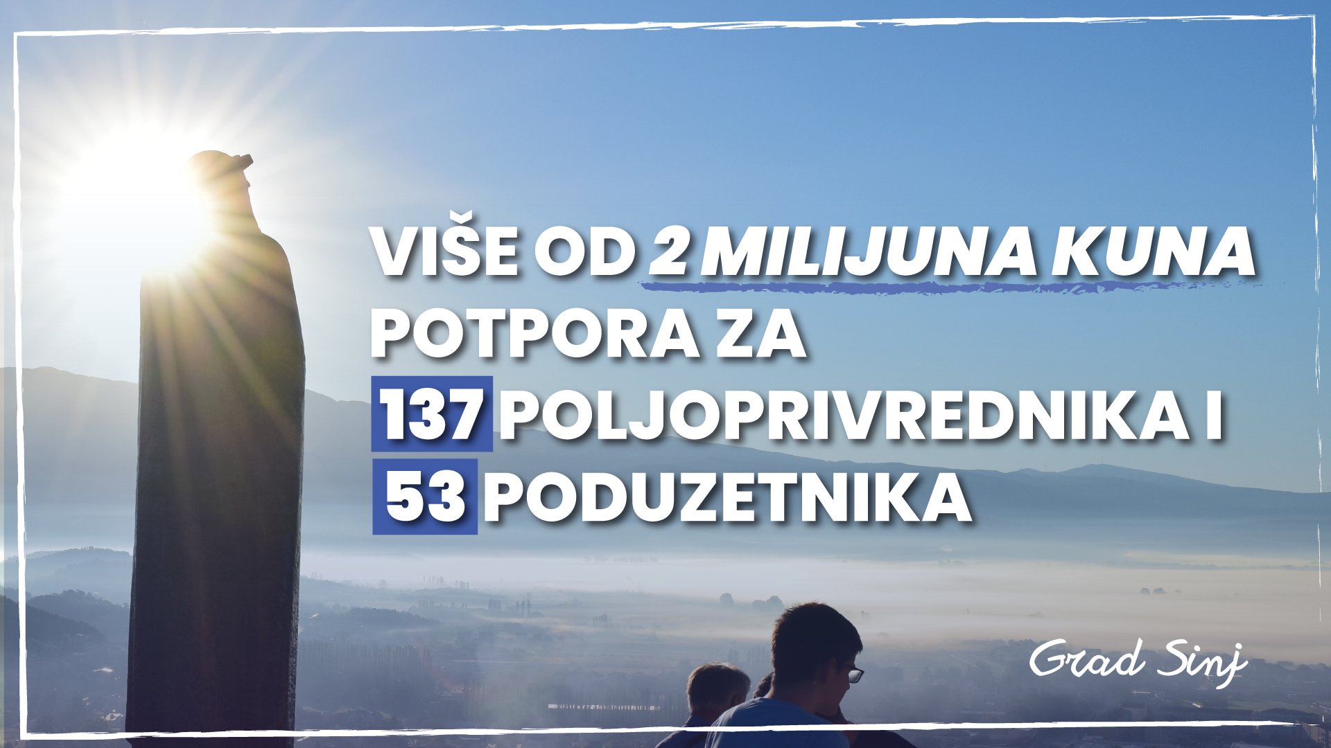 Grad Sinj: više od 2 milijuna kuna potpora za 137 poljoprivrednika i 53 ...